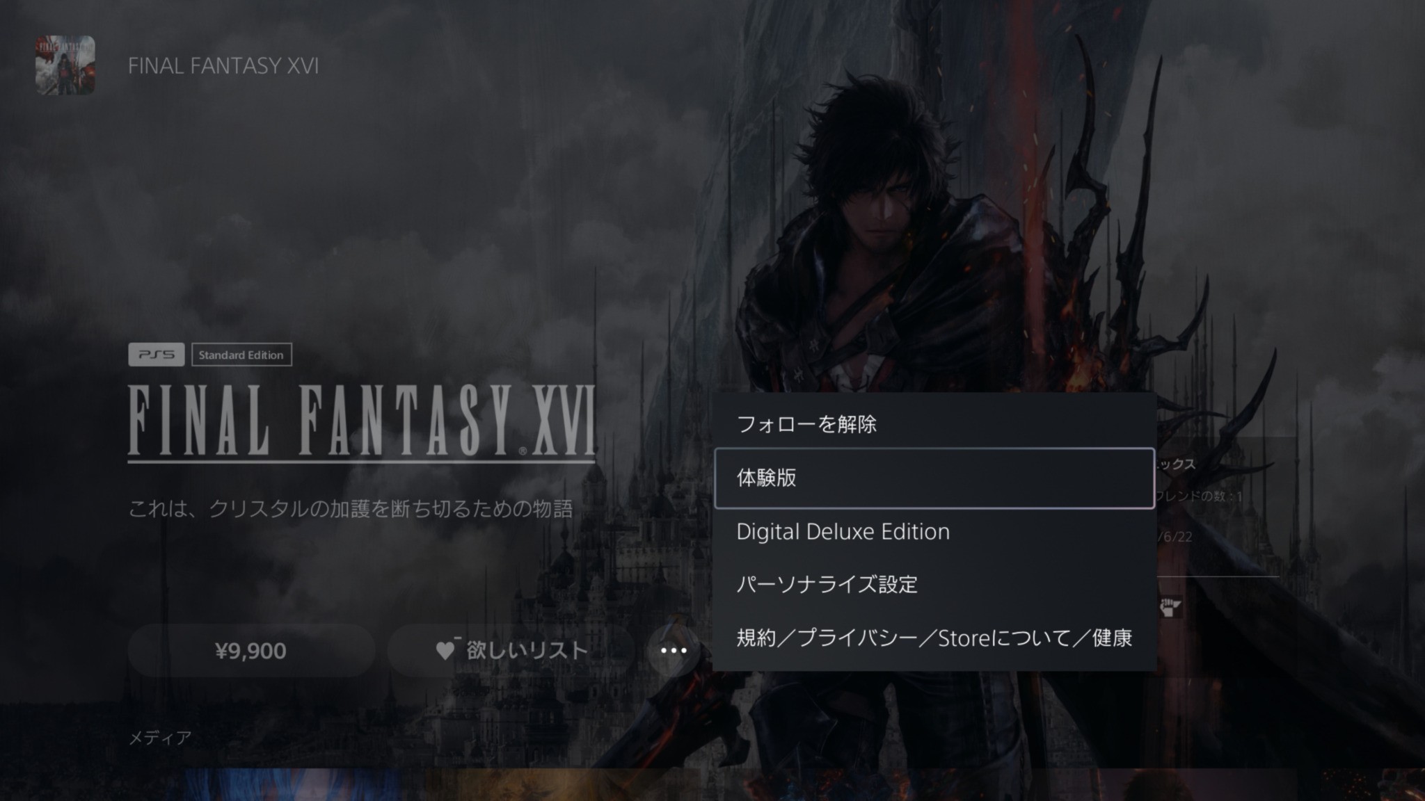 FF16体験版PS4やPC(steam)で出来る？容量や配信規約も | TrendView